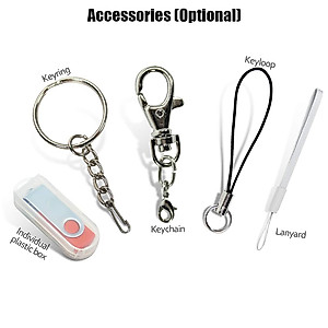 MEINAMI Customized USB Flash Drive in Box Thumb Drive Personalized Memory Stick 4GB 25 Pack