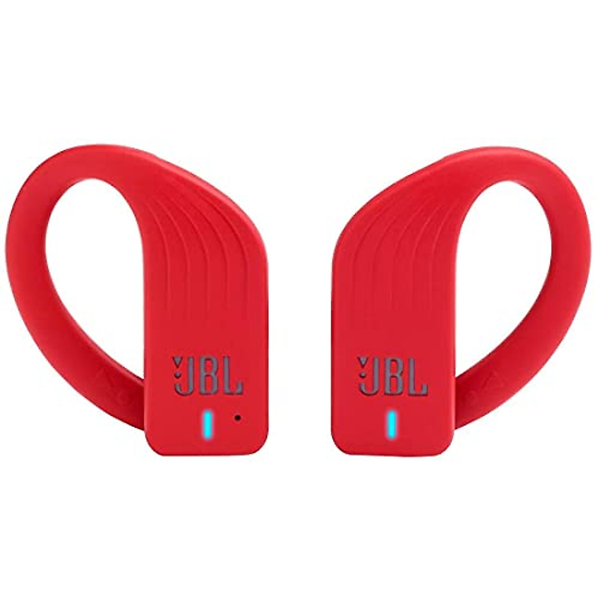 JBL Endurance Peak in-Ear Waterproof Sport Headphones Bundle with Plush Carry Case (Red)