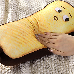 MABOZOO Toast Dog Calming Pillow for Large and Medium Dogs,Dog Neck Pillow for Dogs & Cats,Machine Washable Pet Calming Toy for Joint Relief Sleeping Improve