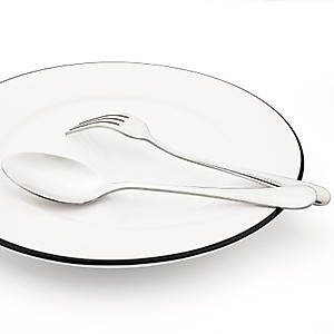 Snplowum 24pcs Silver Flatware Set With Holder, Stainless Steel Egg Shape Cutlery Storage Tableware Kitchen Utensils Gift Set, Silverware Set for Home and Restaurant Banquets, Service For 6