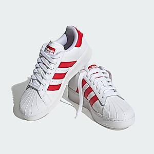 adidas Originals Superstar XLG White/Better Scarlet/Footwear White Men's 10.5, Women's 11.5 Medium