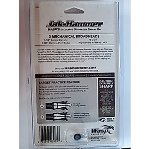 Wasp Jak-Hammer 75 SST 1-1/4" Cutting Diameter Broadhead