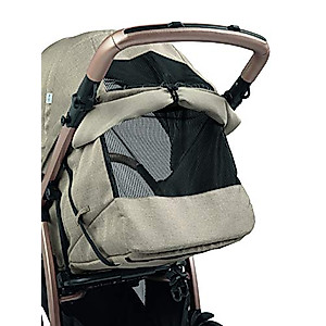 Peg Perego Booklet 50 Travel System - Includes Booklet 50 Baby Stroller and The Primo Viaggio 4-35 Infant Car Seat - Made in Italy - Mon Amour (Beige & Pink)