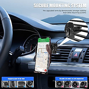 GTIMLMC Wireless Car Charger Vent Mount Qi 15W Fast Charging 360° Rotating Auto Clamping Phone Holder Suitable for iPhone 13/12/11/ Pro/Max/X/XS/XR/8/8P Samsung S22/S21 +/S20/S10/S9/S8/Note 20/10/9/8