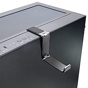 Zalman Folding Magnetic Headphone Holder, Collapsible and Foldable Headset Holder for Gaming, Powerful Magnet for Mounting on Computer Case, Holds up to 4 LB (ZM-FH10 Black)