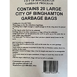 City of Binghamton Garbage Bags