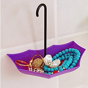 UYIKOO Key Holder Key Hanger Wall Key 6 PCS Colorful Umbrella Wall Rack Wall Key Holder Key Organizer for Keys, Jewelry and Other Small Items (6PCS)