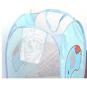 3PCS Mesh Popup Hamper-Foldable Lightweight Basket for Washing-Durable Clothing Storage for Kids Room,Students College Dorm,Home,Travel and Camping-Pop-up Clothes Hamper（Match 7）