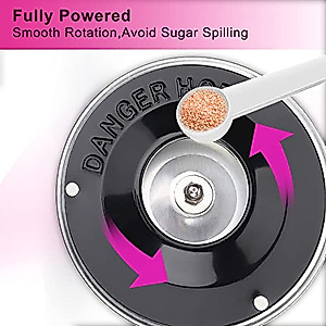 Cotton Candy Machine Desktop Cotton Candy Maker 450W Candy Floss Machine with Splash Prevention Bowl Sugar Scoop 10pcs Candy Sticks