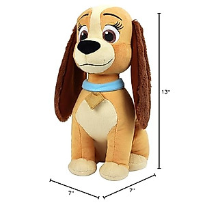 Disney Classics Friends Large 11.6-inch Plush Lady, Officially Licensed Kids Toys for Ages 2 Up by Just Play