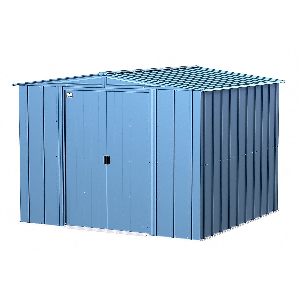Arrow Classic Steel Storage Shed, 8x8, Blue Grey