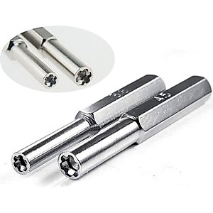 GCA Security Screwdriver/BitSteel Set of 3.8mm & 4.5mm Screwdriver Security Game Bits for NES, SNES, N64, GameBoy and GameCube