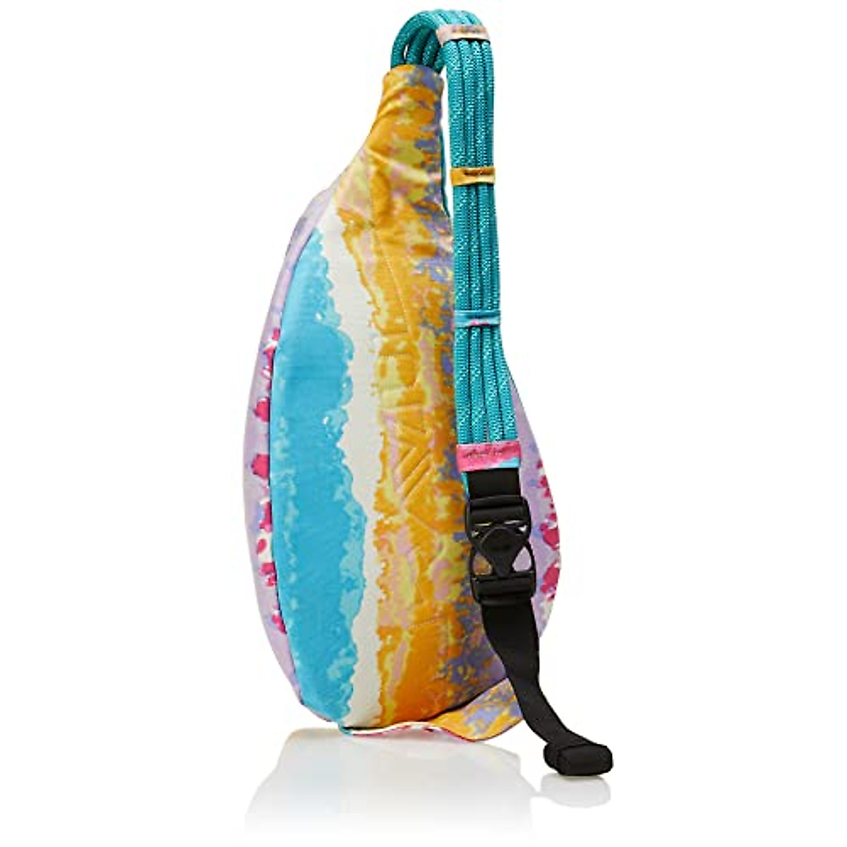 KAVU Go Time Bi-Fold Crossbody Wallet with Rope Strap - Beach Tie Dye