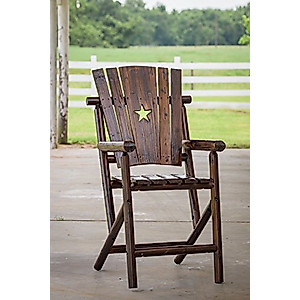 Leigh Country Bar Arm Chair with Star