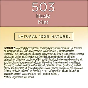 Burts Bees 100% Natural Glossy Lipstick, Nude Mist - 1 Tube