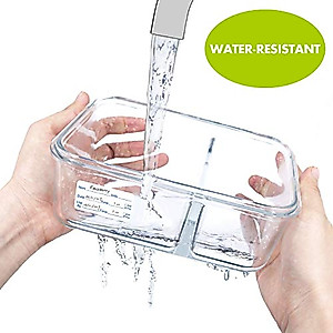 500 Removable Freezer Pantry Canning Labels Set Water Oil Resistant with Perforation Line for Food Containers Jars Kitchen Restaurant Storage Organization (Detailed Area Version, 2” X 1”) …