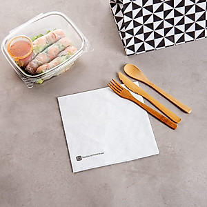 Restaurantware Luxenap 15.8 x 15.8 Inch Linen-Feel Napkins 25 airlaid Disposable Napkins - Sustainable Durable White Paper Square Paper Napkins For All Kinds Of Events
