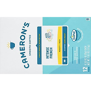 Cameron's Coffee Single Serve Pods, Intense French, 12 Count (Pack of 1)