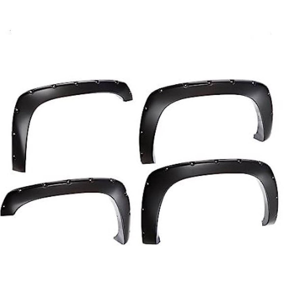 Bushwacker Pocket/Rivet Style Front & Rear Fender Flares | 4-Piece Set, Black, Smooth Finish | 31928-02 | Fits 2012-2015 Toyota Tacoma w/ 6.3' Bed