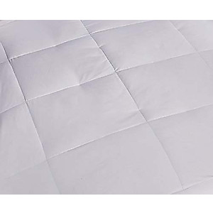 Kathy Ireland 233 Thread Count 3 inch White Down Fiber Top Featherbed Mattress Topper-(Full/Queen/King), Twin