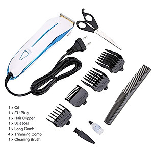 EVTSCAN Men's Electric Razors, Hair Cutting Kit Professional Hair Clipper Adult Child Haircut Trimmer Set 220V, Wet & Dry Hair Trimmer, Home & Travel