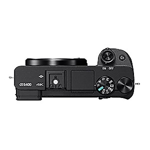 Camera Camera A6400 E-Mount Mirrorless Camera Digital Camera with - Lens Compact Camera Professional Photography Digital Camera (Color : Silver)