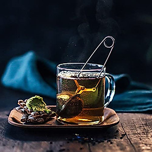 Set of 6 Glass Mugs with Handles, Clear Glass Teacups Infusion Mug, Coffee Cups Perfect for Cappuccino, Latte, Tea, Espresso - Dishwasher Safe - Glass Coffee Mugs for Warm Beverages.