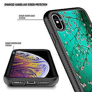 NGB Supremacy Compatible with iPhone Xs Max Case, Full Body Protection with [Built-in Screen Protector] Ring Holder/Wrist Strap, Slim Fit Shockproof Bumper Durable Cover Case (Plum)