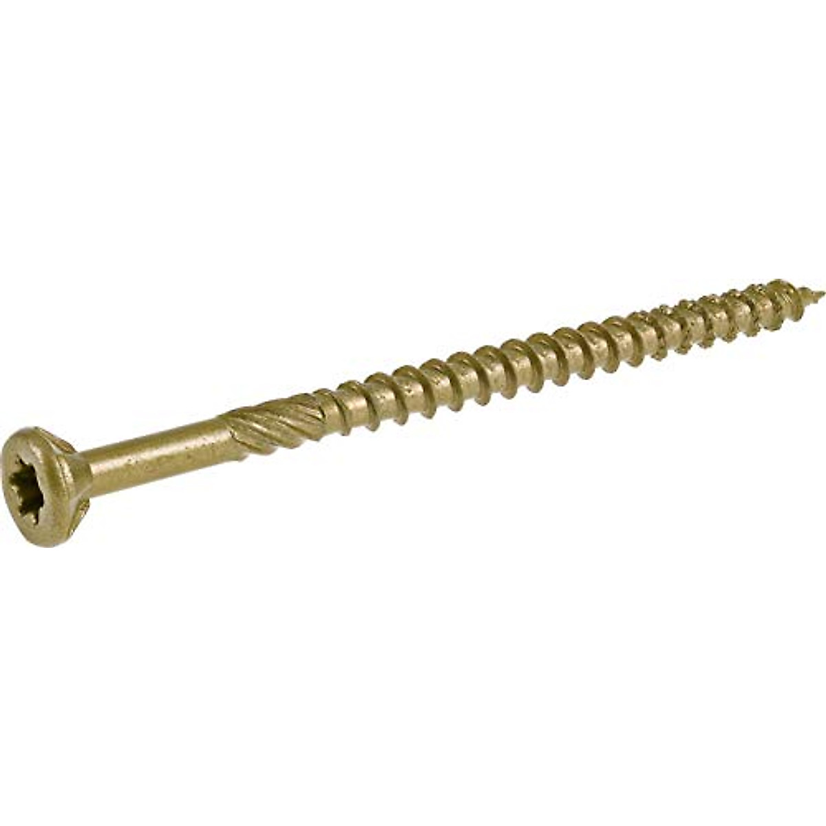 Power Pro 967778 Wood Screws, #9 x 3, Premium Outdoor Deck Screws, Rust Resistant, Epoxy Coated Bronze, 1/4 Keg, 2000 pcs