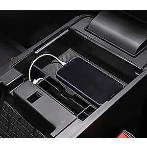 Vesul Center Console Organizer Storage Tray Compatible with Ford Explorer 2020 2021 2022 2023 2024 Armrest Box ABS Tray Insert Organizer Glove Pallet