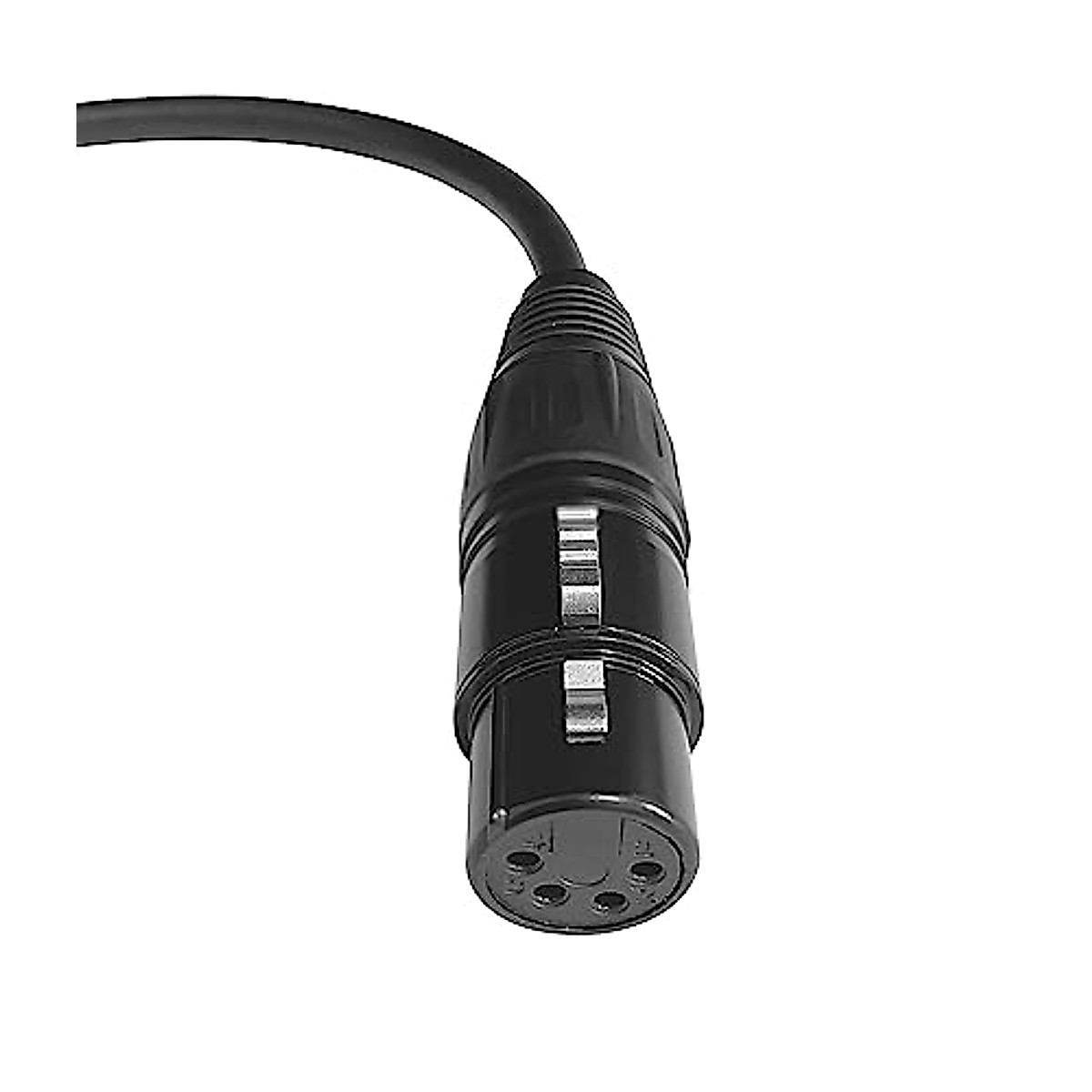 XLR Connector Headset Cable for Clear-Com CC-110-X4(5ft), Interchangeable Microphone Headphone Wire for Clear-Com CC-110 CC-300-X4 CC-220-X4 CC-400-X4 Headsets, 4 Pin XLR Female Adapter Cord(1 Pack)