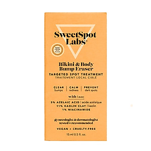 SweetSpot Labs Bikini & Body Bump Eraser | Treat Razor Bumps & Dark Spots | With Essential Ingredients Niacinamide & Bentonite Clay | 0.5 oz