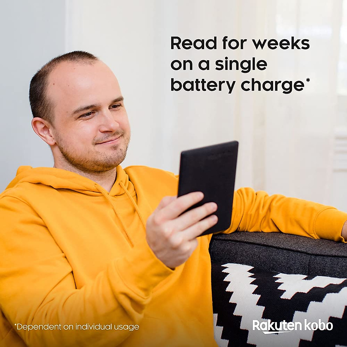 Kobo Nia | eReader | 6” Glare Free Touchscreen | Adjustable Brightness | Thin & Light | eBooks | WiFi | 8GB of Storage | Carta E Ink Technology | Black