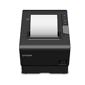 Epson C31CE94061 Epson, TM-T88VI, Thermal Receipt Printer, Epson Black, S01, Ethernet, USB and Serial Interfaces, Ps-180 Power Supply and Ac Cable (Renewed)