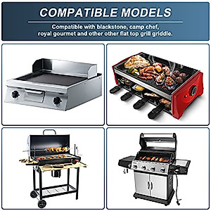 TOYMIS Spatula Holder for Blackstone Griddle, Stainless Steel Griddle Spatula Holder Clip Accessories Silver BBQ Spatula Rack Compatible with Camp Chef Royal Gourmet and Other Griddles(2 Piece)