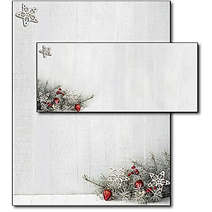 Woodsy Pine Letterhead & Envelopes - 40 Sets
