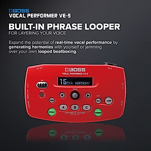 Boss VE-5 Vocal Performer Effect Processor (Red)