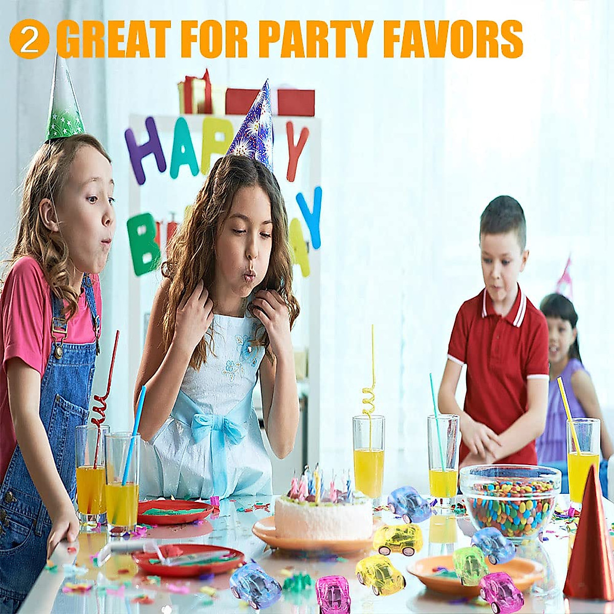 Speedy Panther 36 Pcs Mini Pull Back Cars Set, Pull Back Race Vehicles for Kids, Bulk Party Favors Toys for Treasure Box, Classroom Prizes, Pinata Fillers, Goodie Bag Stuffers for Boys Girls