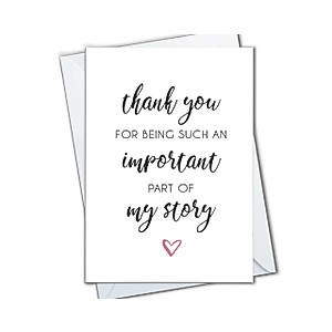 The Cardtel | Thank You Cards for Teacher, Appreciation Card for Nurse, Midwife Gift, Wedding Guest Thanks Note for Doctor, Surgeon, Coach, Mentor, Professor, Therapist (1 Card)