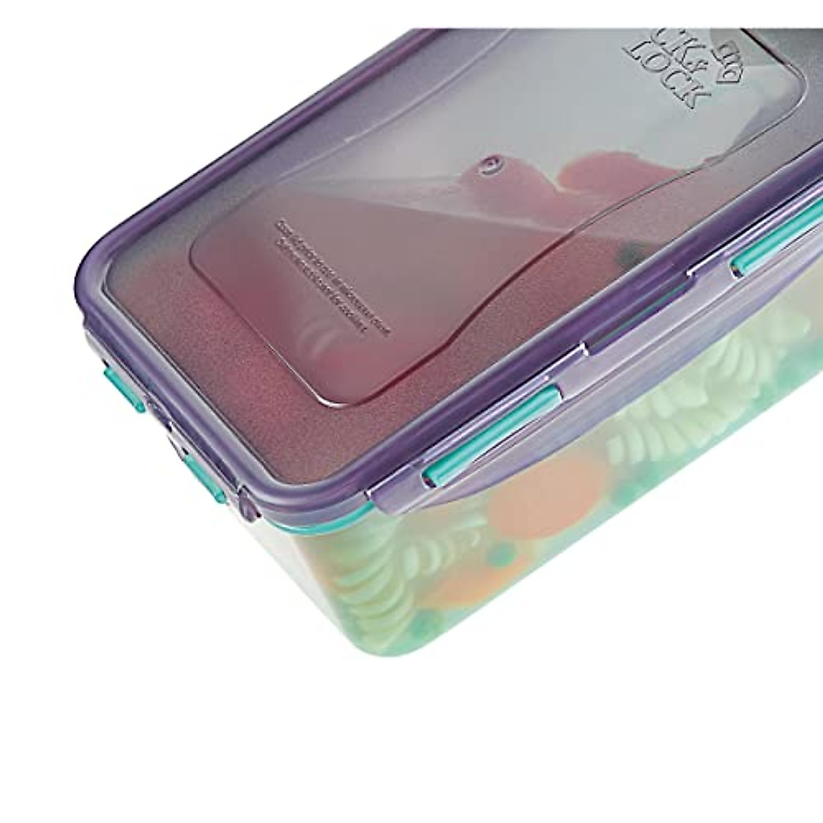 Lock & Lock ECO Food Storage Airtight Container Set with Lids, BPA Free, Round, 6 Piece, Assorted Colors