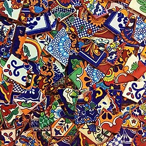 Broken Ceramic Glue Down Mexican Tile for Murals and Mosaics! 25 pounds, New! Best Deal! ⭐⭐⭐⭐⭐
