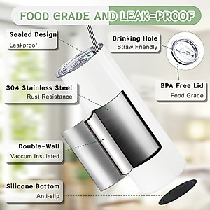 Kocdam 10 Pack 20oz Sublimation Tumblers Blanks Products, Stainless Steel Double Wall Sublimation Tumbler with Lid and Straw, Polymer Coating for Heat Transfer Customized Gifts