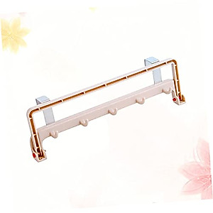 Zerodeko 2 Pcs Dish Towel Rack Wall Mounted Towel Rack Cabinet Towel Holder Kitchen Rail Rack Over Cupboard Towel Rack Door Towel Hanger Punch Free Hook Board Stainless Steel Hook Drawer