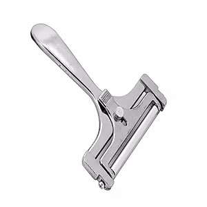 1 Pcs Silver Stainless Steel Wire Cheese Slicer Heavy Duty Adjustable Thickness Cheese Cutter Cheese Knife Kitchen Cooking Tool