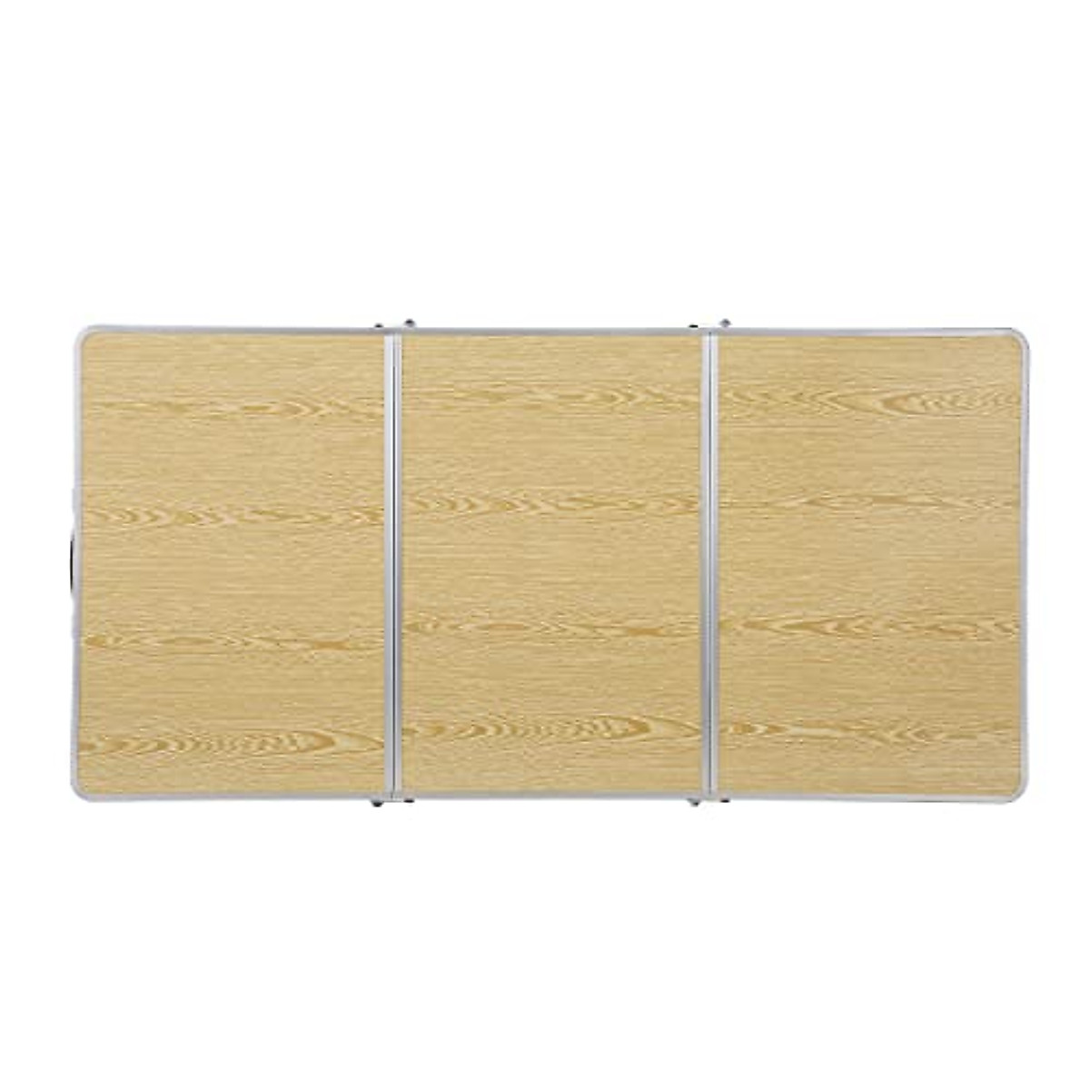 ARROWHEAD OUTDOOR 4’ ft Heavy-Duty Portable Aluminum Frame Folding Table w/Leveling Feet, Solid Tabletop Surface, 2 Adjustable Heights, Carrying Case Included, Lightweight, USA-Based Support