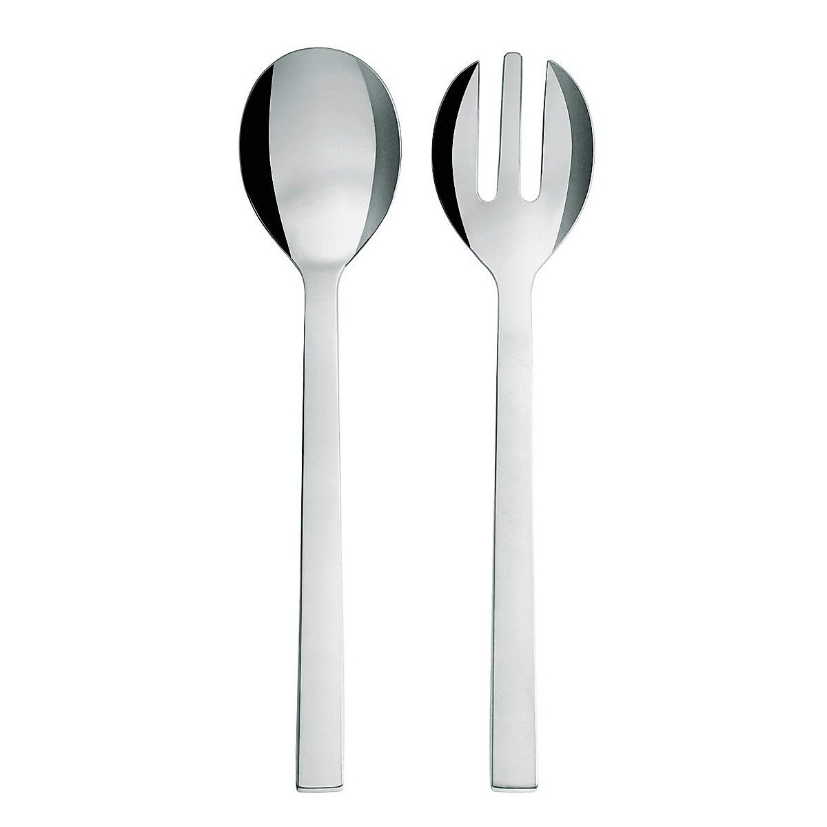 Alessi Santiago Salad Set, 8 x 29.5 x 5 cm, Silver