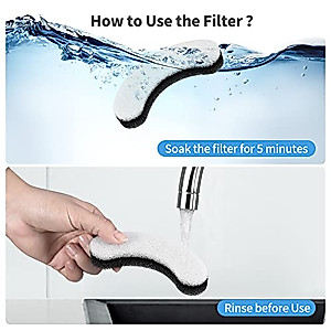 Cat Water Fountain Filters, 12 Pack Pet Fountain Replacement Foam Sponge Pre-Filters Fit for Clear Cat Water Fountain, Dog Water Dispenser