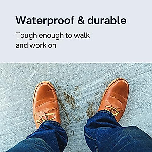 Kenley Carpet Protection Film - Self Adhesive Plastic Carpet Protector Film - Heavy Duty Shield Covering for Stairs Floor Runner Surface - Puncture & Water Resistant Sticky Protection Roll (36"x200')