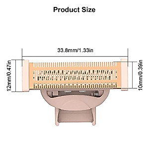 LinMei Women Shaver Replacement Heads Compatible for Finishtouch Flawless Nu Razor incude 2 Replacement Blades and 2 Cleaning Brush and 1 Storage Bag