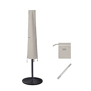 Garden Balsam Umbrella Cover for 6ft to 9ft Patio Umbrellas, Waterproof and Durable Market Umbrella Cover with Zipper and Rod